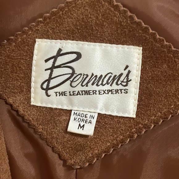 Jackets & Coats | Vintage Bermans Leather Hide Jacket | Poshmark